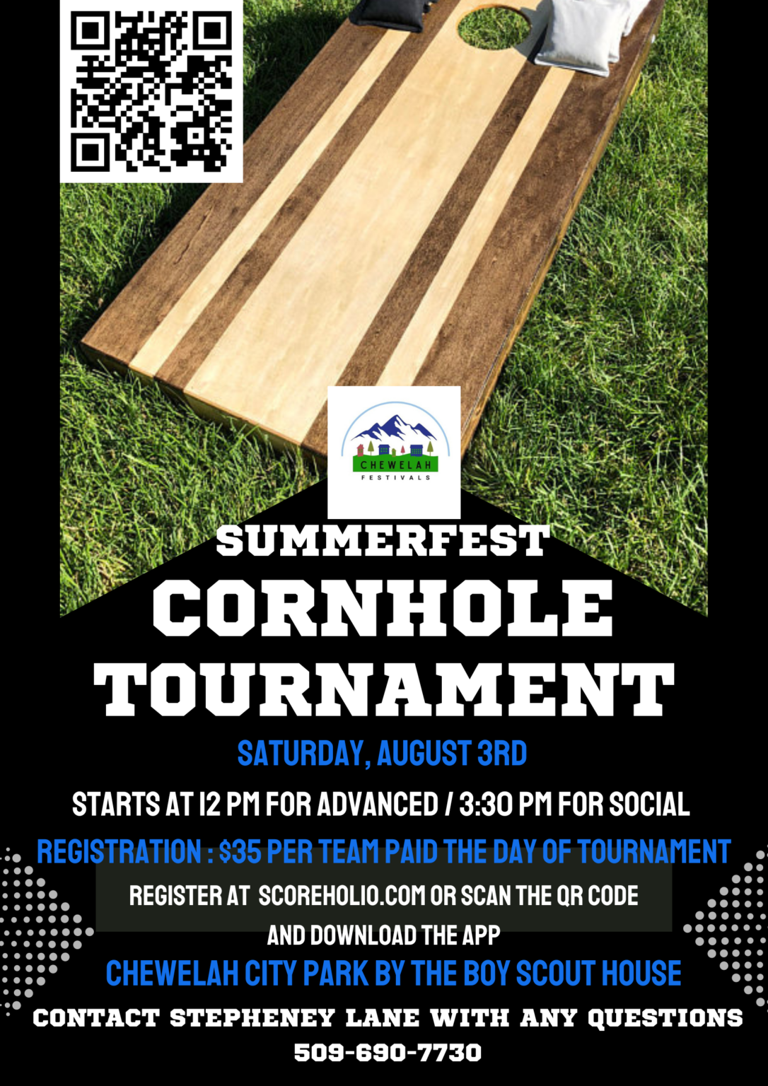 Cornhole Facebook Post - Chewelah Chamber of Commerce